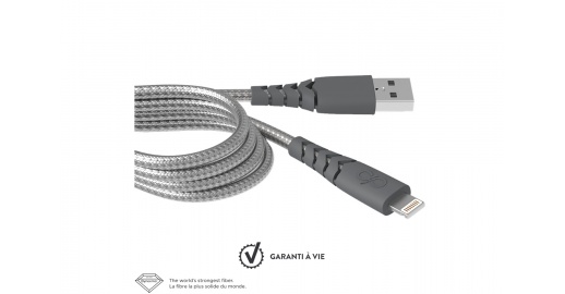 Câble pour smartphone Force Power Câble renforcé Lightning MFI C89 2m ...
