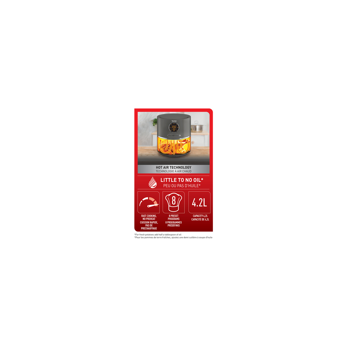 Friteuse Tefal Ultra Fry EY111B15 - DARTY Guadeloupe